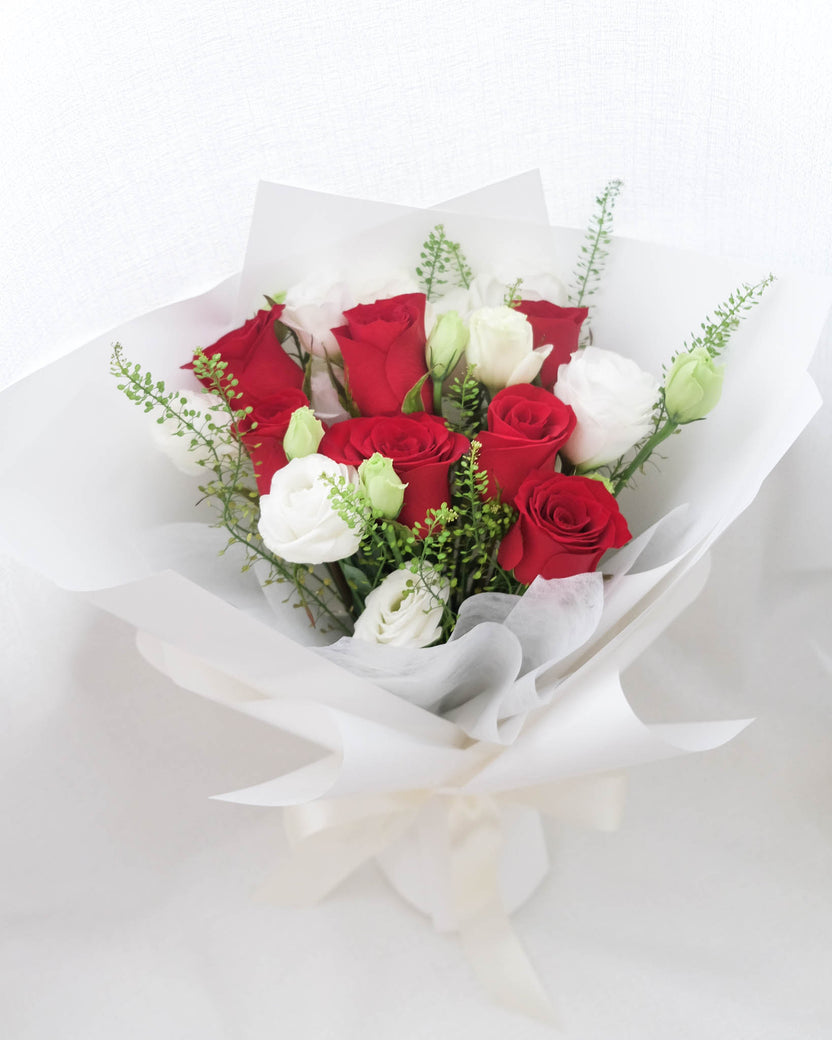 My Dear | Red Rose & Eustoma Bouquet| Flower Delivery Singapore – Seed ...